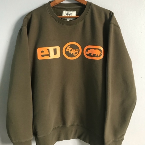 Ecko Unlimited | Shirts | Vintage Ecko Ultd Mens Large Army Green ...